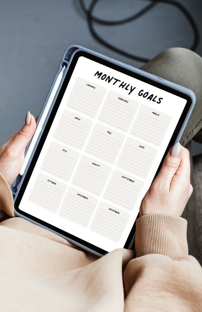 Monthly Goal Planner – Free Printable to Dream, Believe, Achieve - The ...