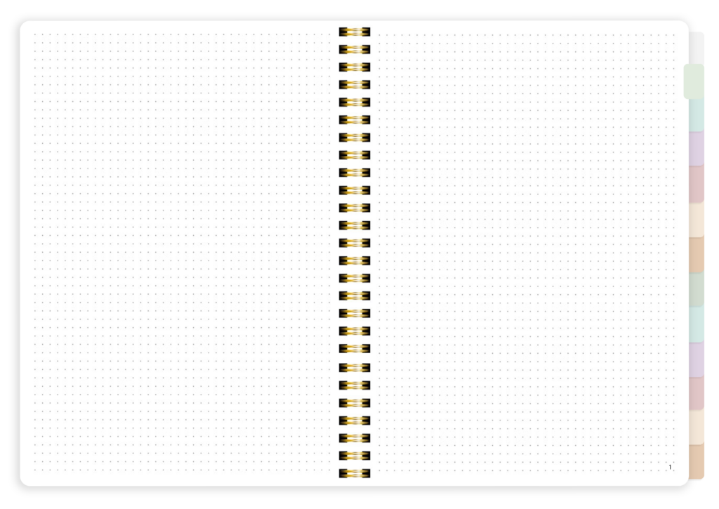Free Digital Notebook (Dot Grid Paper, Index, and Hyperlinked Tabs ...