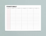 Free Weekly Printable Timetable - 12 Templates - The Holiday Mama