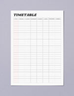 Free Weekly Printable Timetable - 12 Templates - The Holiday Mama