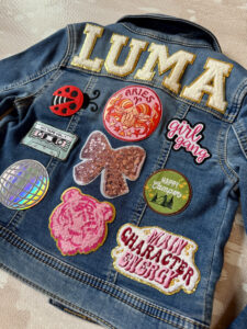 Custom Jean Jacket with Iron-On Patches - The Holiday Mama