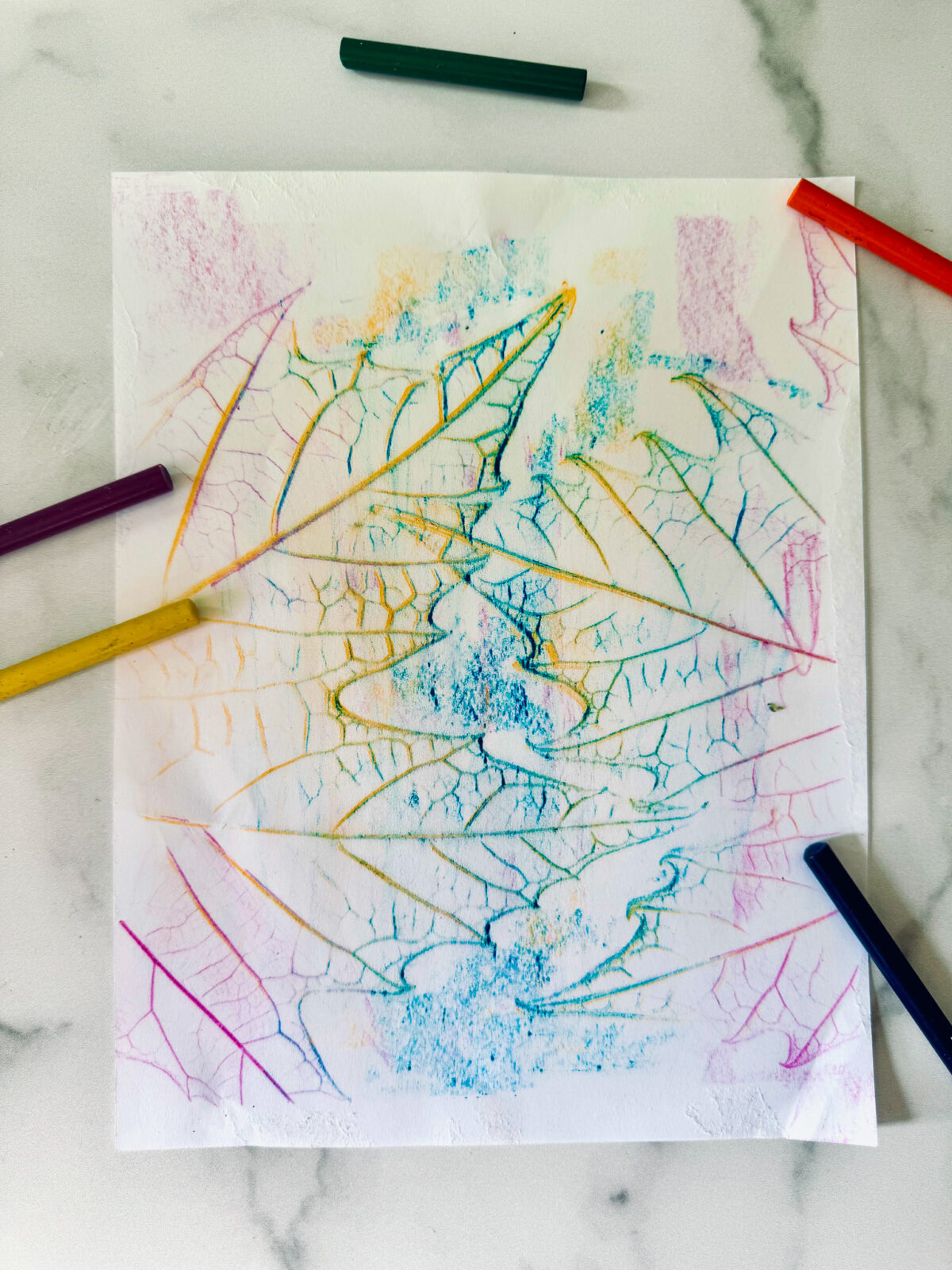 Leaf Rubbing Art: A Simple, Magical Craft for Kids - The Holiday Mama