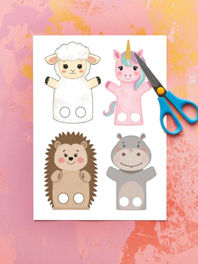 Free Printable Finger Puppet Fun for Kids - The Holiday Mama