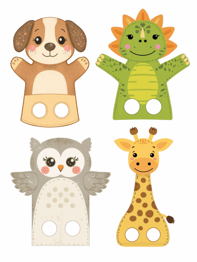 Free Printable Finger Puppet Fun for Kids - The Holiday Mama