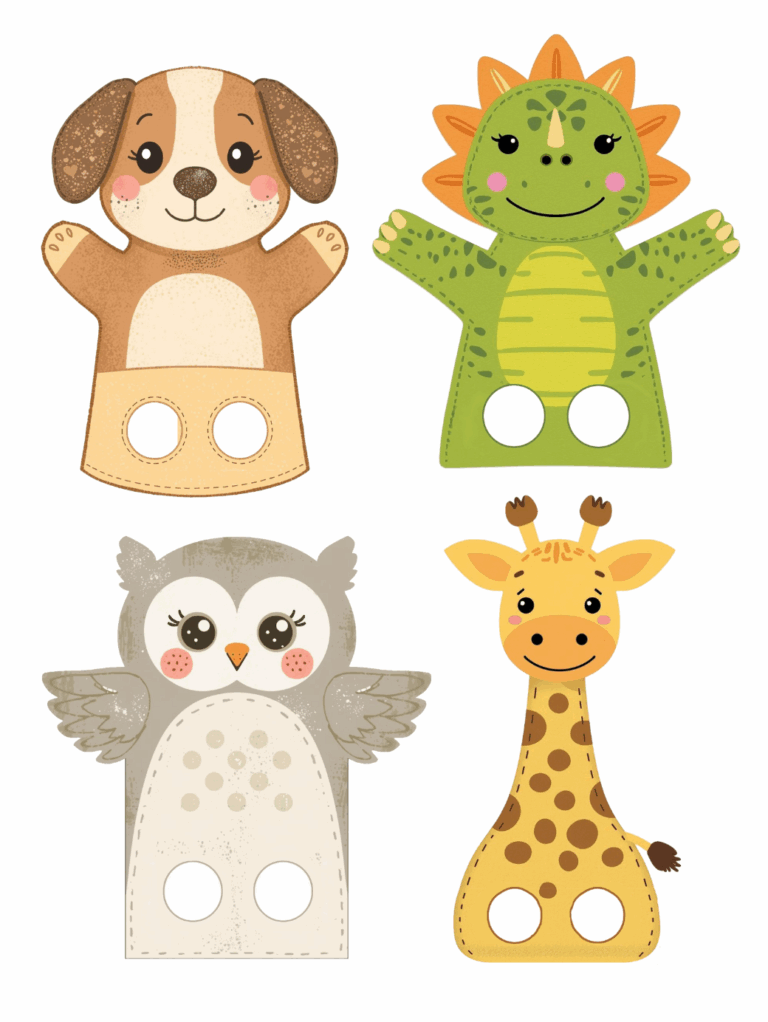 Free Printable Finger Puppet Fun for Kids - The Holiday Mama